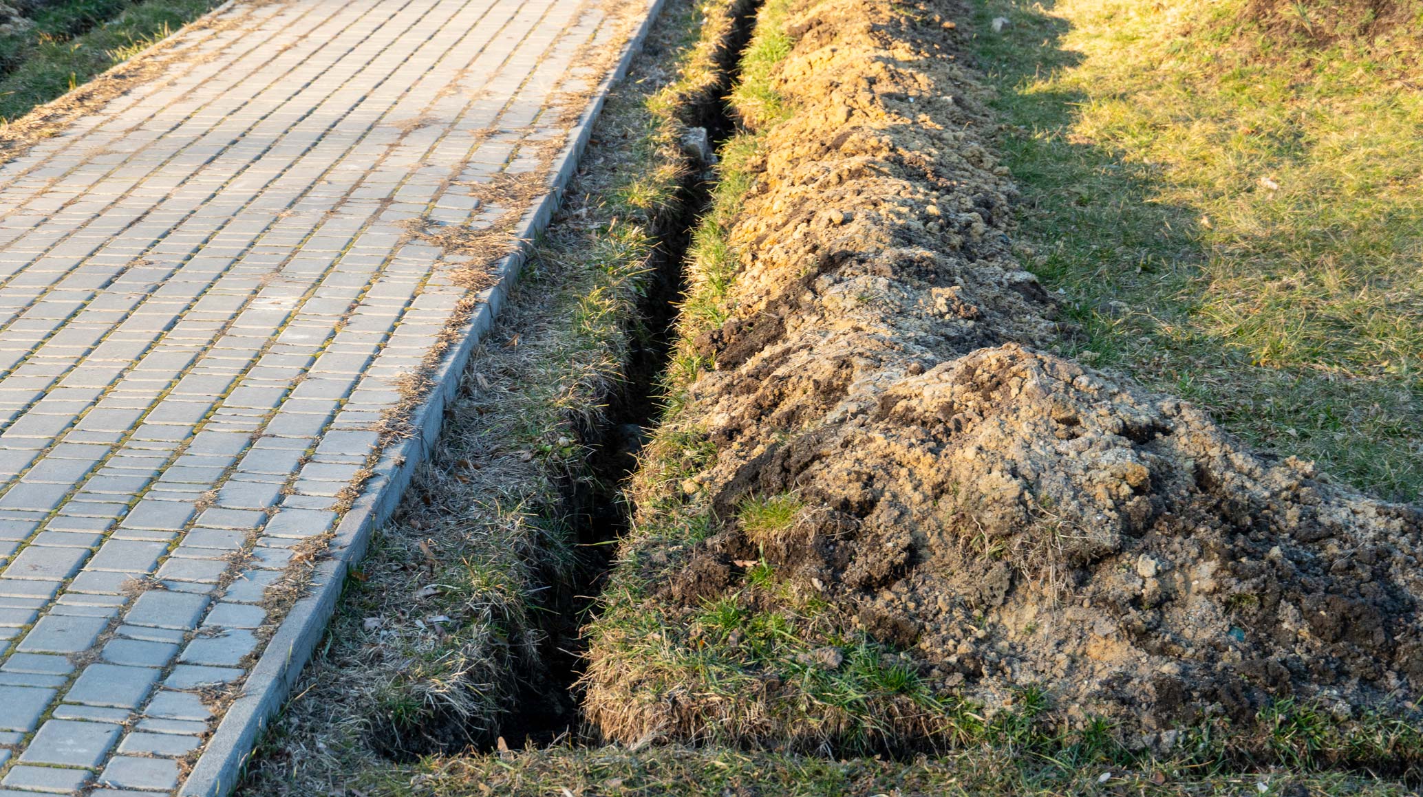 Graving, planering og drenering - Sunde hageservice